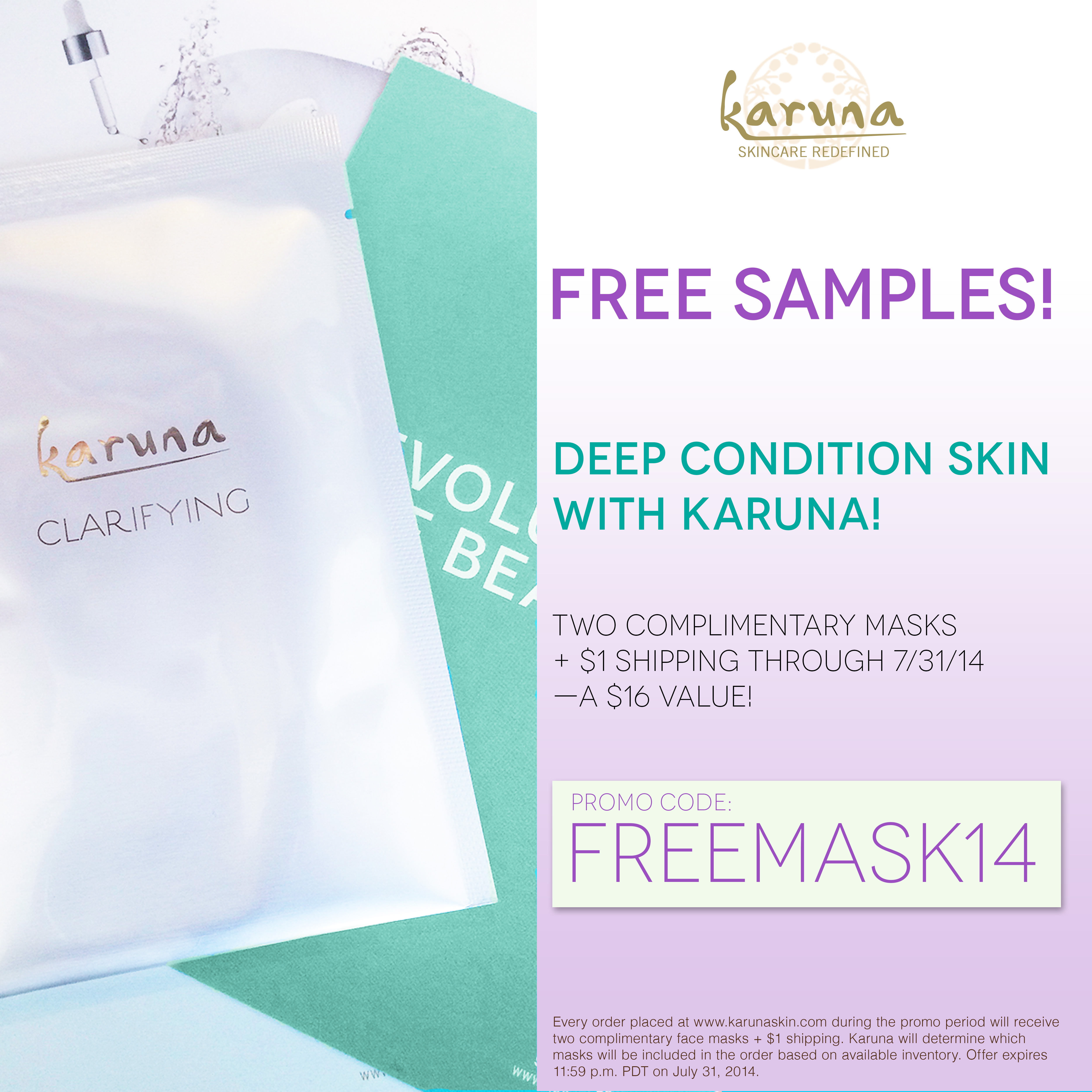 Karuna Skincare — 2 FREE Facial Masks!
